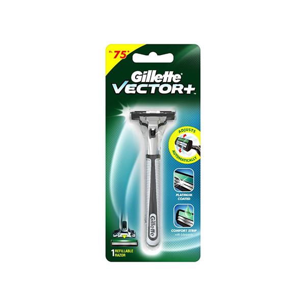 Buy Gillette Vector Plus Manual Shaving Razor 1's Online at Discounted ...
