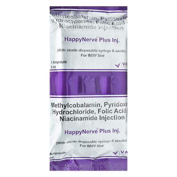 Buy HAPPYNERVE PLUS Injection 2ml Online at Upto 25% OFF | Netmeds