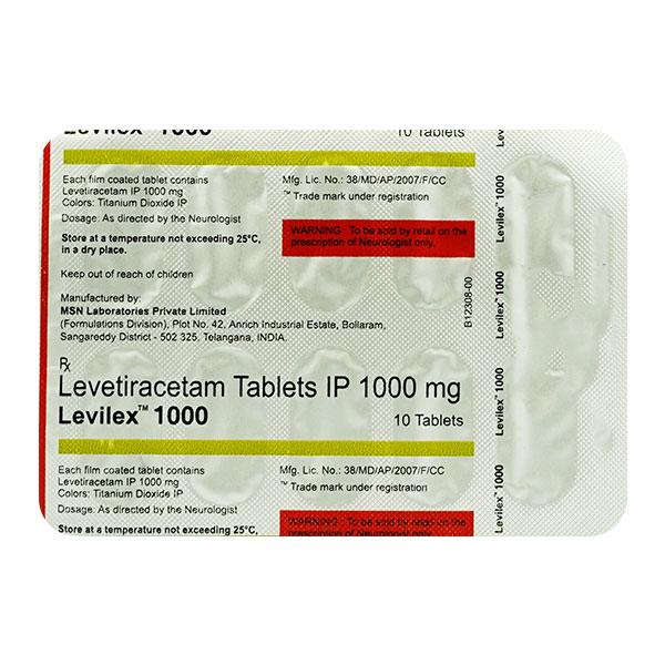 Levilex 1000mg Tablet 10'S - Buy Medicines online at Best Price from ...
