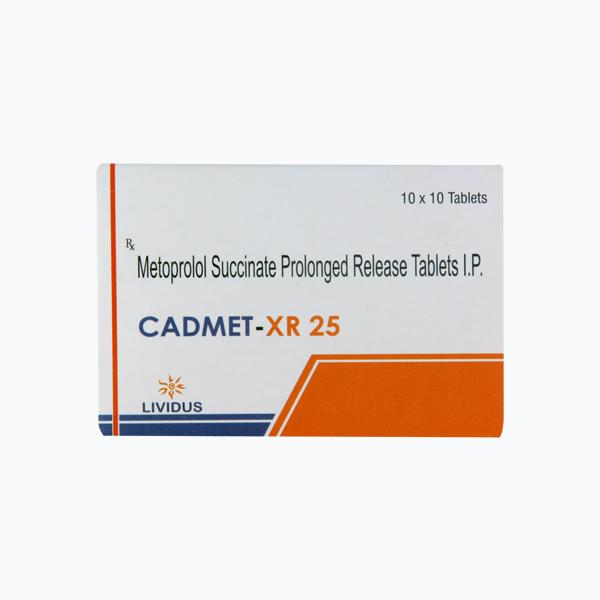 Cadmet XR 25mg Tablet 10'S : Price, Uses, Side Effects | Netmeds