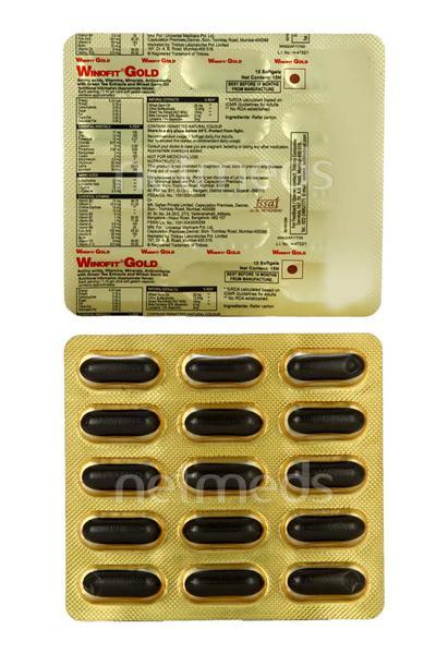 Winofit Gold Capsule 15'S : Uses, Side Effects, Price | Netmeds