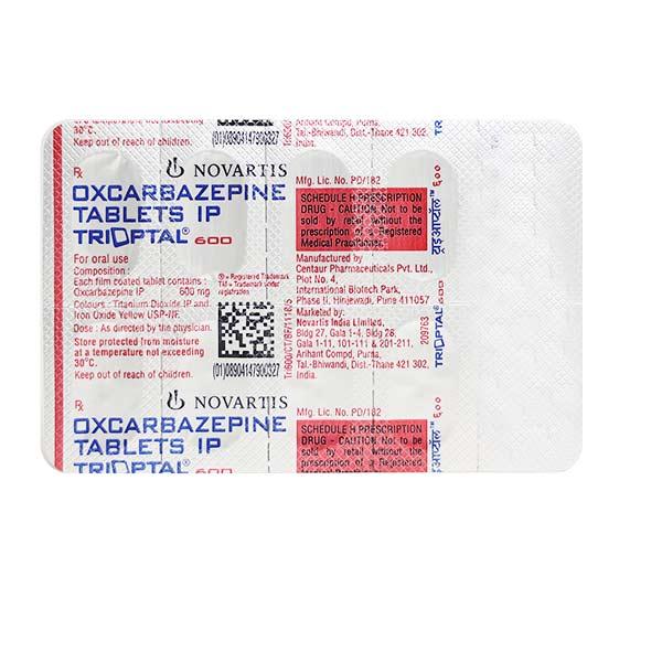 Trioptal 600mg Tablet 10'S : Uses, Side Effects, Price | Netmeds