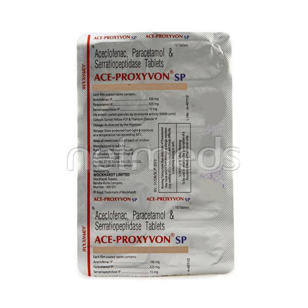 Buy ACE Proxyvon SP Tablet 10'S Online at Upto 25% OFF | Netmeds