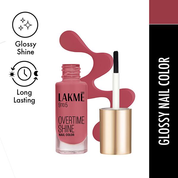 Buy Lakme 9 To 5 Primer + Gloss Nail Color Ruby Rush 6 Ml Online at ...