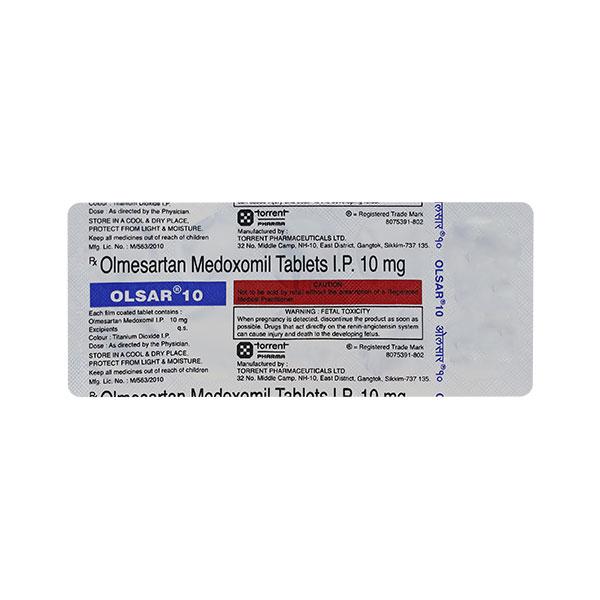 Olsar 10mg Tablet 10'S : Price, Uses, Side Effects | Netmeds