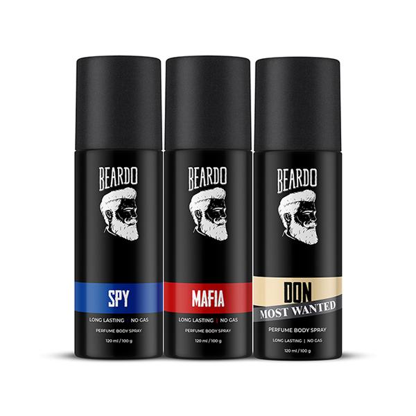 Buy Beardo Spy 120ml, Mafia 120ml and Don Most Wanted 120ml Perfume ...