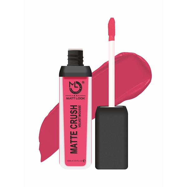 Buy Matt Look Matte Crush Velvet Mousse Lipstick, Kissable Pink 10 ml ...