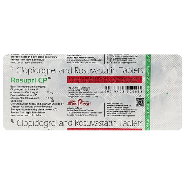 Buy ROSUPRL CP Tablet 10's Online at Upto 25% OFF | Netmeds