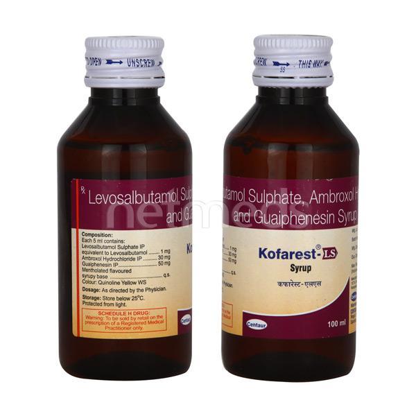 Buy Kofarest LS Syrup 100ml Online at Upto 25% OFF | Netmeds