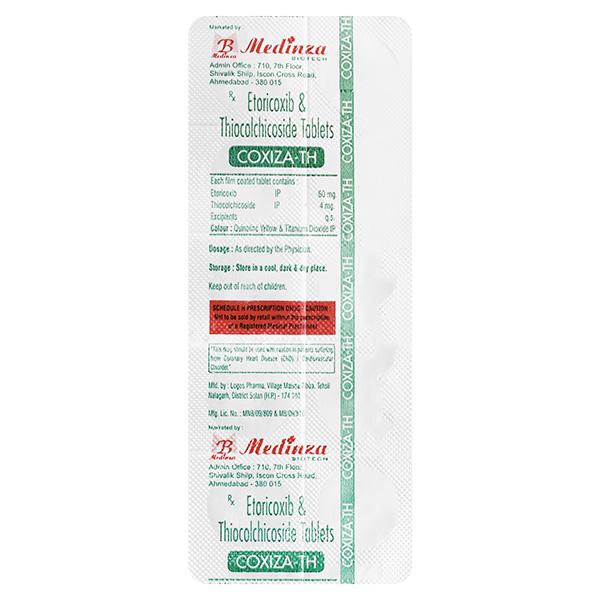 COXIZA TH Tablet 10's Price, Uses, Side effects, Substitutes | Netmeds