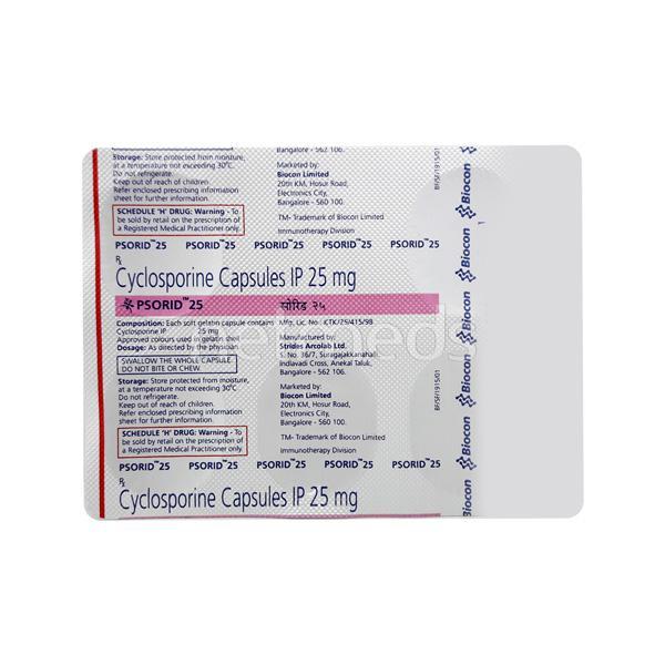 Buy Psorid 25mg Capsule 5'S Online at Upto 25% OFF | Netmeds