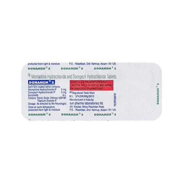 Donamem 5mg Tablet 10'S : Price, Uses, Side Effects | Netmeds