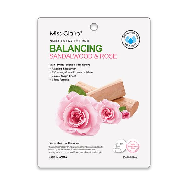 Buy Miss Claire Nature Essence Face Mask - Sandalwood & Rose 25 Ml ...