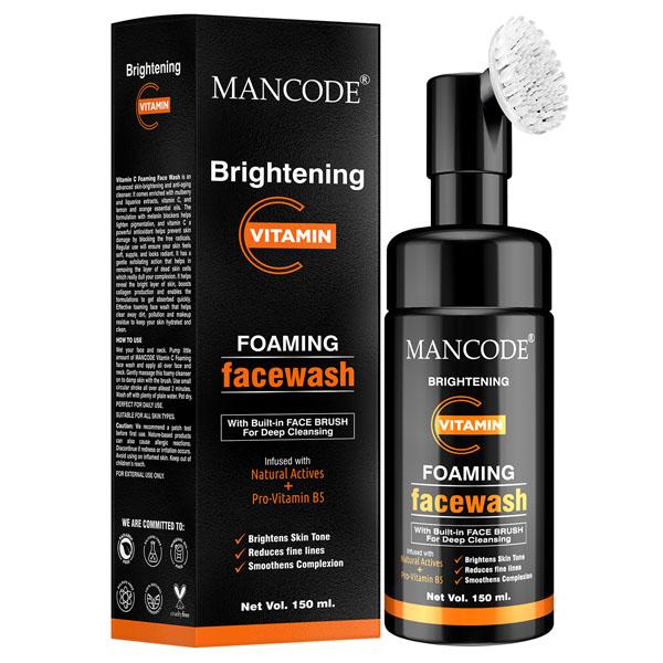 Buy Mancode Brightening Vitamin C Foaming Face Wash 150 ml Online at Best Price - Face Wash ...