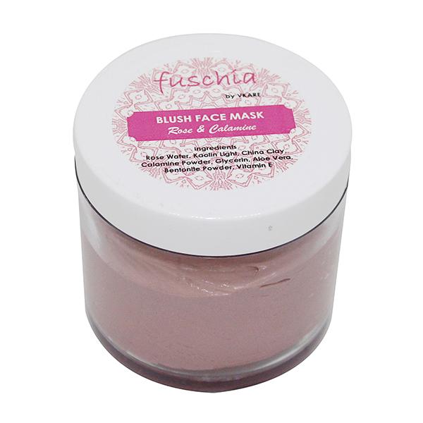Buy Fuschia Blush Face Mask - Rose & Calamine 100 gm Online at ...