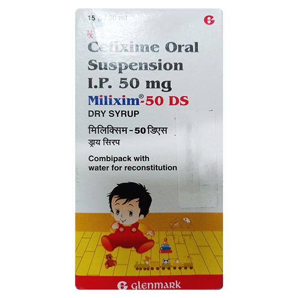 Milixim 50mg Dry Suspension 30ml : Price, Uses, Side Effects | Netmeds
