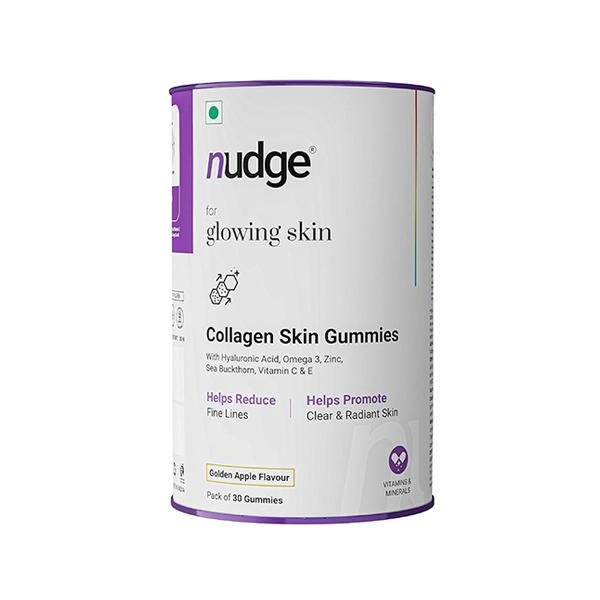Buy Nudge Wellness Collagen Skin Health Gummies For Glowing Skin 30 ...