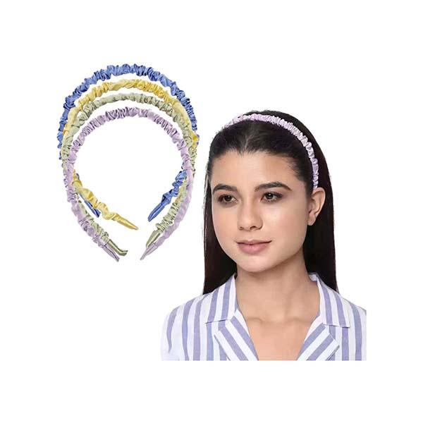 Buy Majestique Headband Satin Silk Twine Beautiful Fancy Hair Band For ...