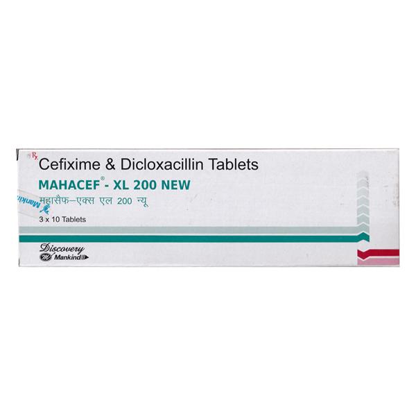 MAHACEF XL 200 NEW Tablet 10's Price, Uses, Side effects, Substitutes ...