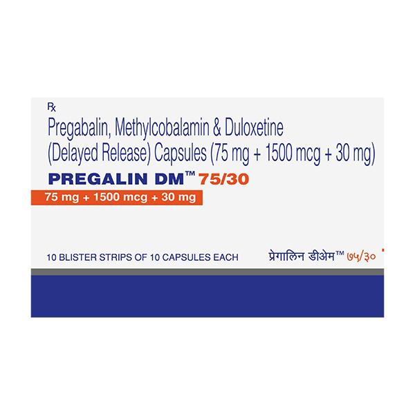 PREGALIN DM 75/30 Capsule 10's