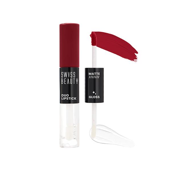 Buy Swiss Beauty Duo Lipstick-Saucy Red 10 ml Online at Discounted ...