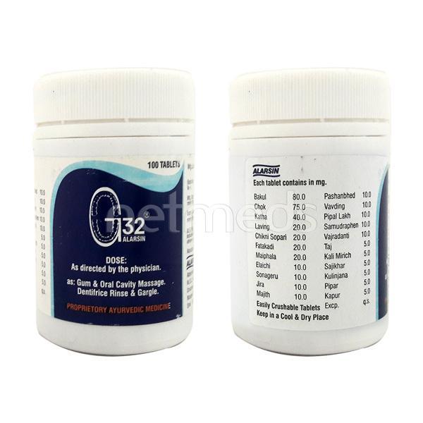 G 32 Tablet 100'S Price, Uses, Side effects, Substitutes | Netmeds