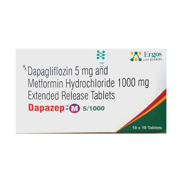 Buy DAPAZEP M 5/1000 Tablet 10's Online at Upto 25% OFF | Netmeds