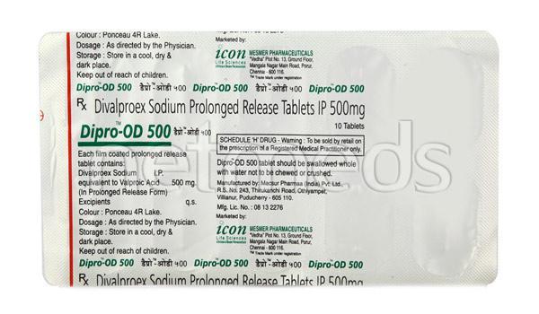 Dipro OD 500mg Tablet 10'S : Uses, Side Effects, Price | Netmeds