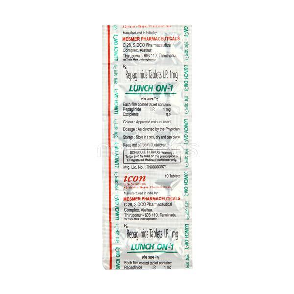 Lunch ON 1mg Tablet 10'S : Price, Uses, Side Effects | Netmeds