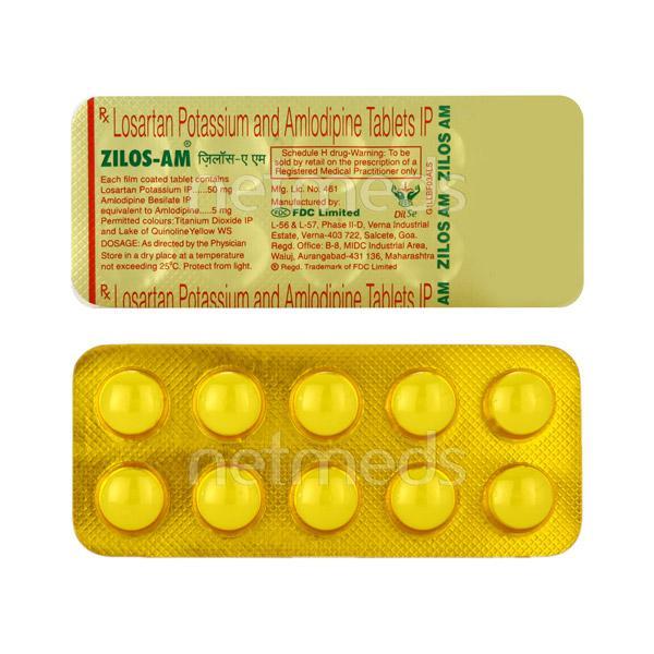 Zilos AM Tablet 10'S : Price, Uses, Side Effects | Netmeds