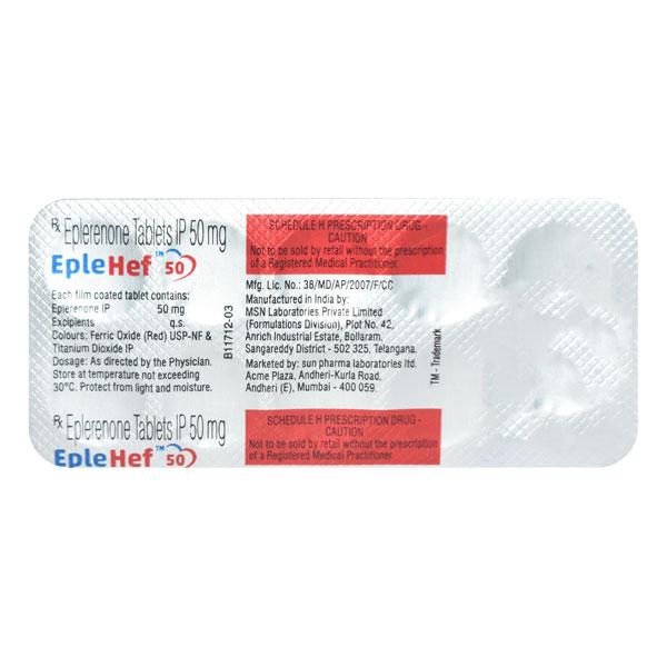 Eplehef 50mg Tablet 10'S Price, Uses, Side effects, Substitutes | Netmeds