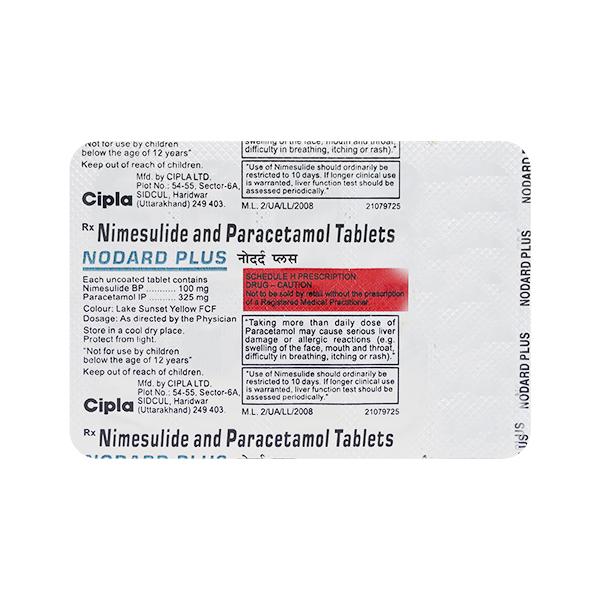 Nodard Plus Tablet 10'S Price, Uses, Side effects, Substitutes | Netmeds