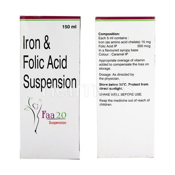Buy FAA 20 Syrup 150ml Online at Upto 25% OFF | Netmeds