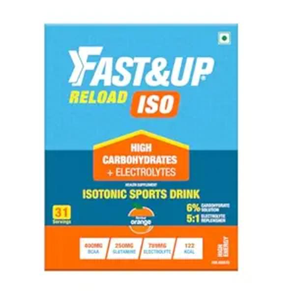 Fast&Up Reload ISO Isotonic Sports Drink - Orange Flavour (Refill Pack ...