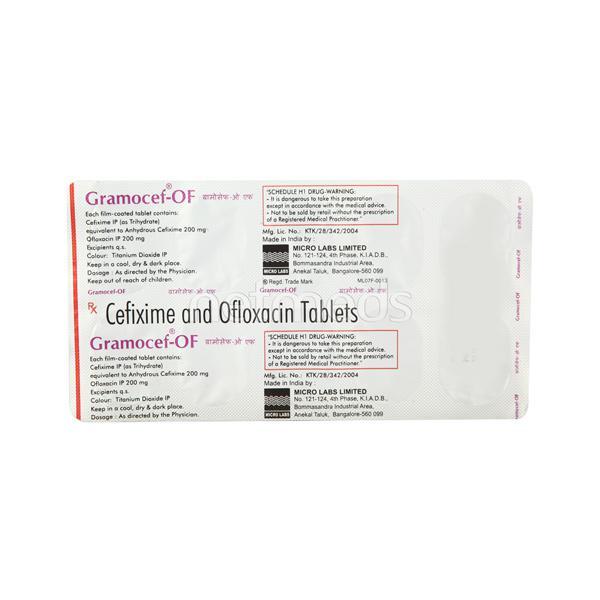 Gramocef OF Tablet 10'S : Price, Uses, Side Effects | Netmeds