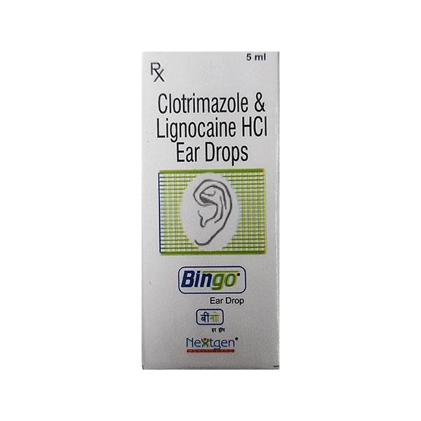 BINGO Ear Drops 5ml Price, Uses, Side effects, Substitutes | Netmeds