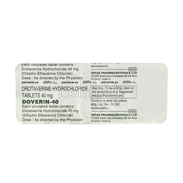 Buy Doverin 40mg Tablet 10'S Online at Upto 25% OFF | Netmeds