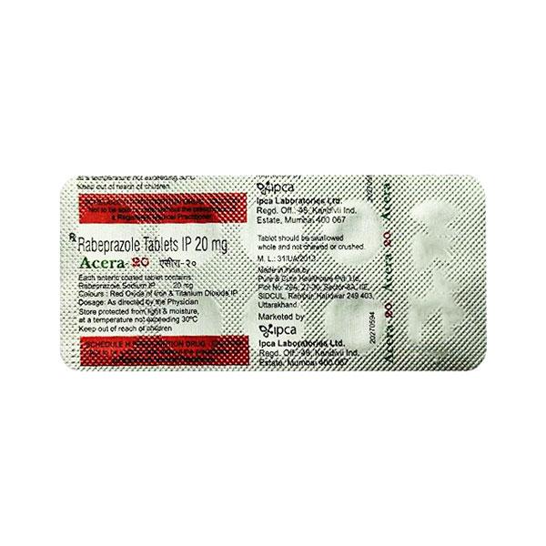 Acera 20mg Tablet 10'S