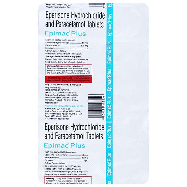 EPIMAC PLUS Tablet 10's Price, Uses, Side effects, Substitutes | Netmeds