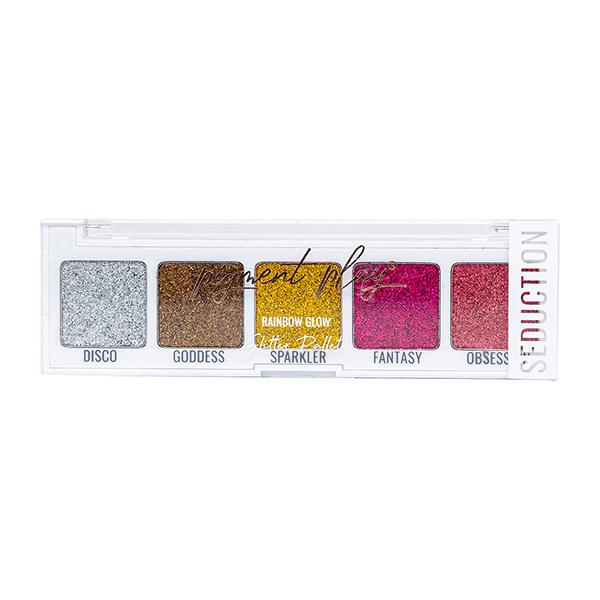 Buy Pigment Play Max Effects Mini Rainbow Glow Glitter Palette ...