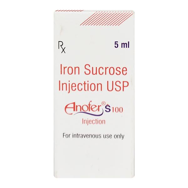 Anofer S 100mg Injection 5ml : Price, Uses, Side Effects | Netmeds