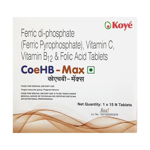 Buy COEHB MAX Tablet 15's Online | Netmeds