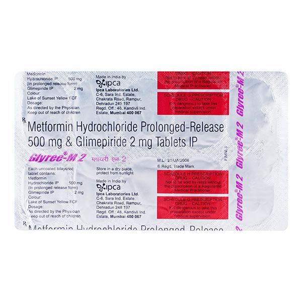 Buy Glyree M2 Tablet 10'S Online at Upto 25% OFF | Netmeds