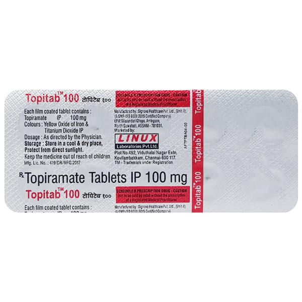 Buy Topitab 100mg Tablet 10'S Online at Upto 25% OFF | Netmeds