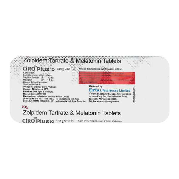 CIRQ PLUS 10 Tablet 10's - Price, Uses, Side Effects, and Substitutes ...