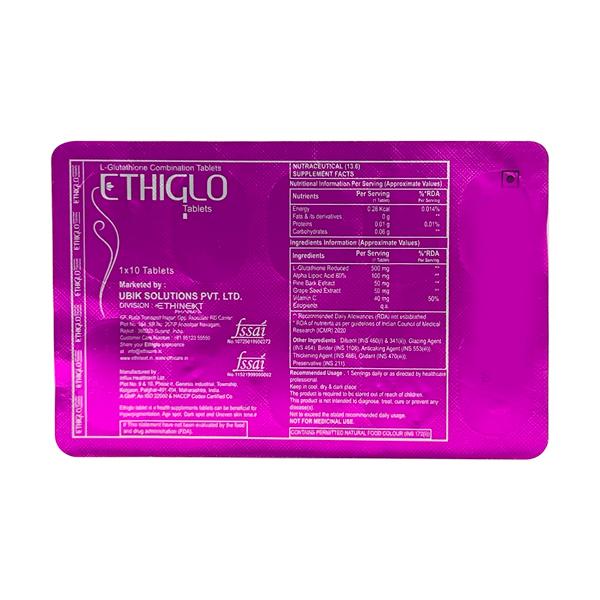Buy Ethiglo Tablet 10'S Online at Upto 25% OFF | Netmeds
