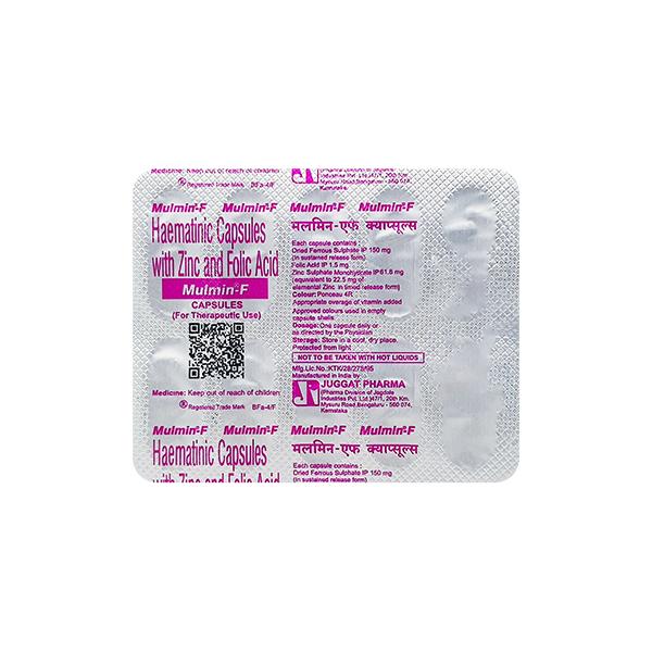 Buy Mulmin F Capsule 10'S Online at Upto 25% OFF | Netmeds