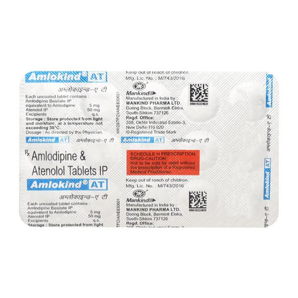 AMLOKIND AT Tablet 15's : Price, Uses, Side Effects | Netmeds