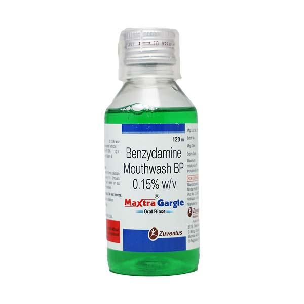 MAXTRA GARGLE Oral Rinse 120ml - Price, Uses, Side Effects | Netmeds