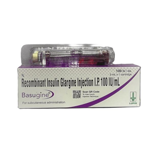 Basugine 100IU Cartridge 1X3ml : Price, Uses, Side Effects | Netmeds